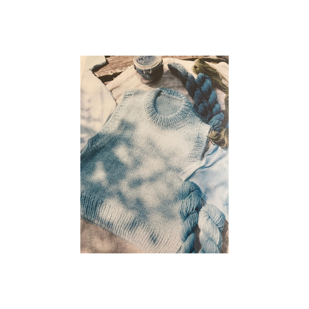 Strik og Plantefarvning - Uld, Krap og grønne blade - af Signe Siemsen